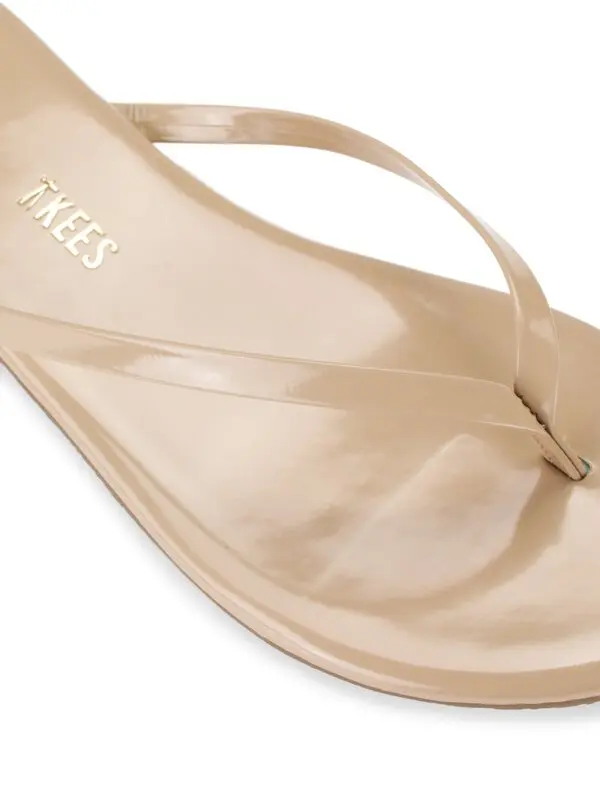 Tkees Foundations Gloss Patent Leather Flip Flops - Sunkissed