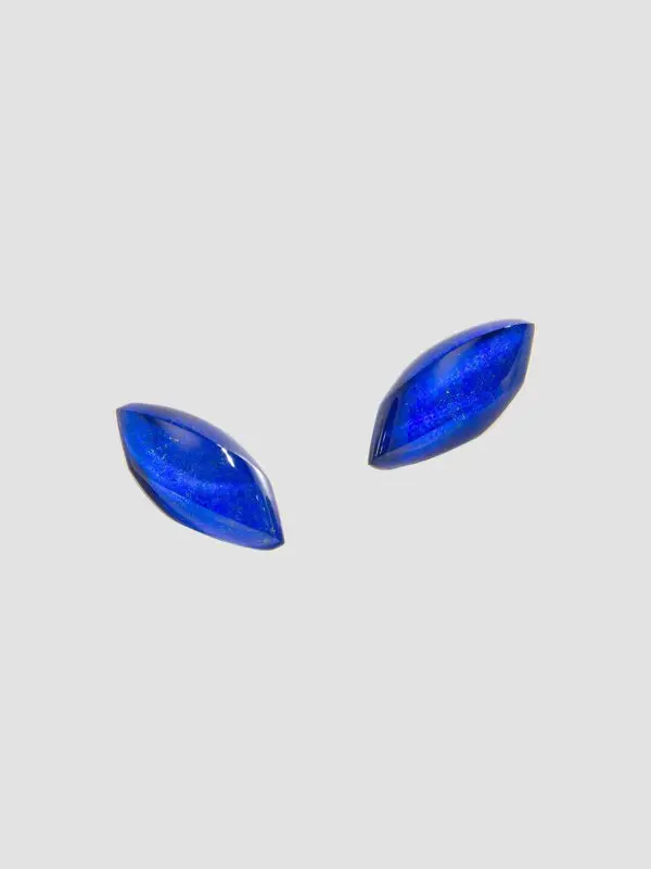 Vhernier Aladino 18k Rose Gold, Rock Crystal, & Gemstone Ear Cuffs - Lapis