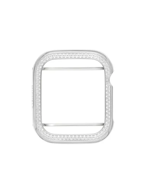 Michele Stainless Steel & Diamond Apple Watch Case/40mm - White