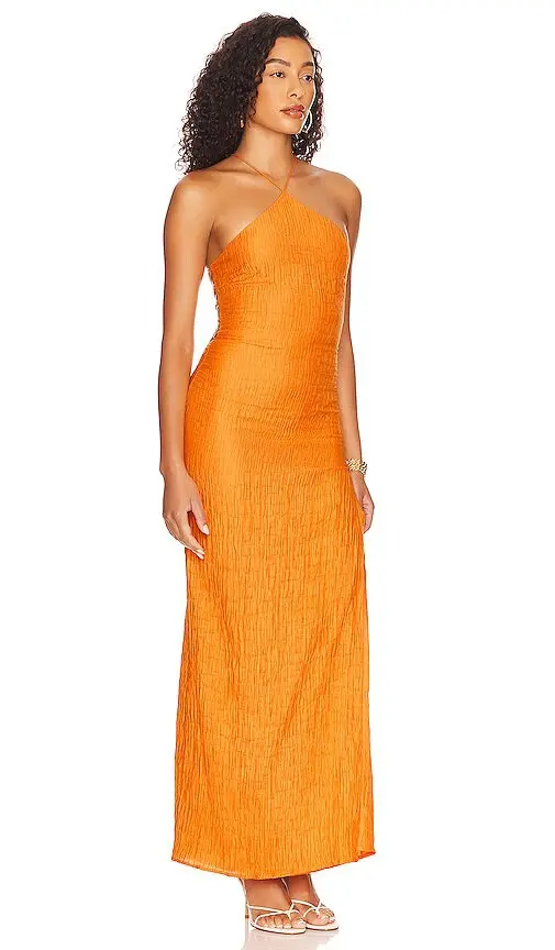 camila coelho orange dress Look: Pleated Orange