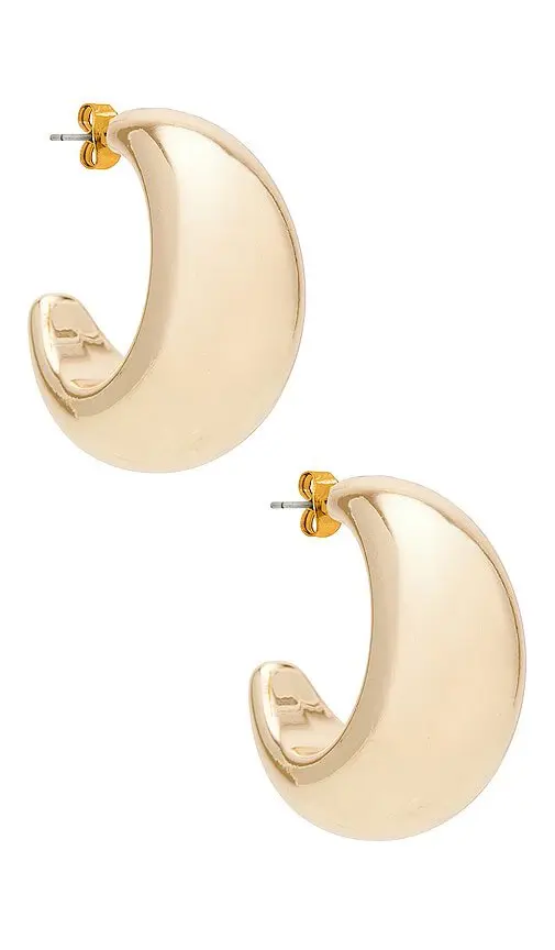 Shashi Tsuki Hoop Earrings - Gold