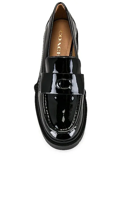COACH Leah Loafer - Black Patent