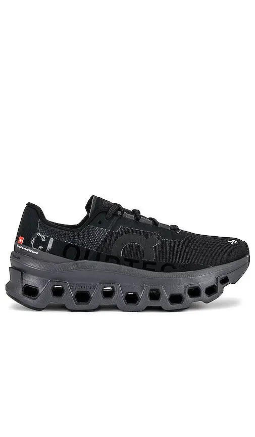 On Cloudmonster Sneaker - Black & Magnet