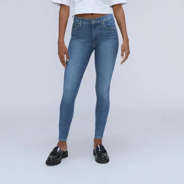 Everlane Mid-rise Skinny Stretch Jean - Atlantic Wash