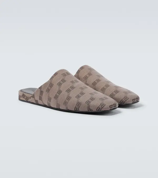 Balenciaga Cozy Bb Monogram Jacquard Slippers