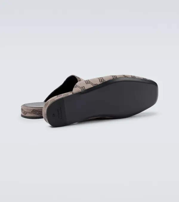 Balenciaga Cozy Bb Monogram Jacquard Slippers