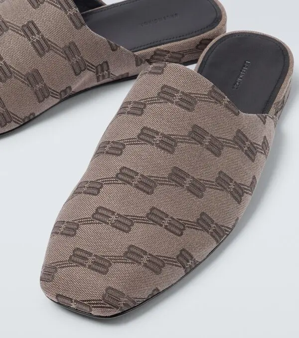 Balenciaga Cozy Bb Monogram Jacquard Slippers
