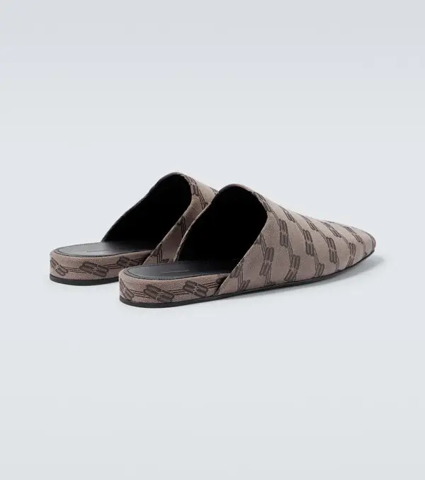 Balenciaga Cozy Bb Monogram Jacquard Slippers