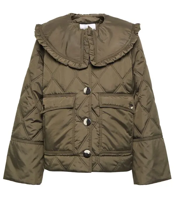 GANNI Quilted Ripstop Jacket