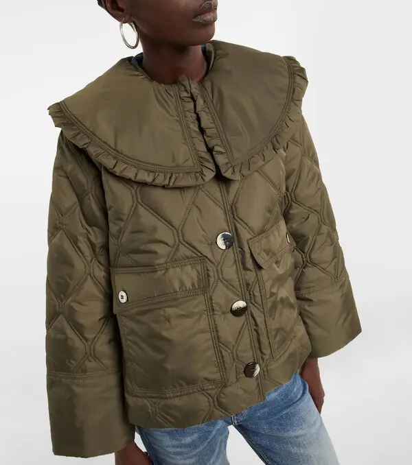 GANNI Quilted Ripstop Jacket