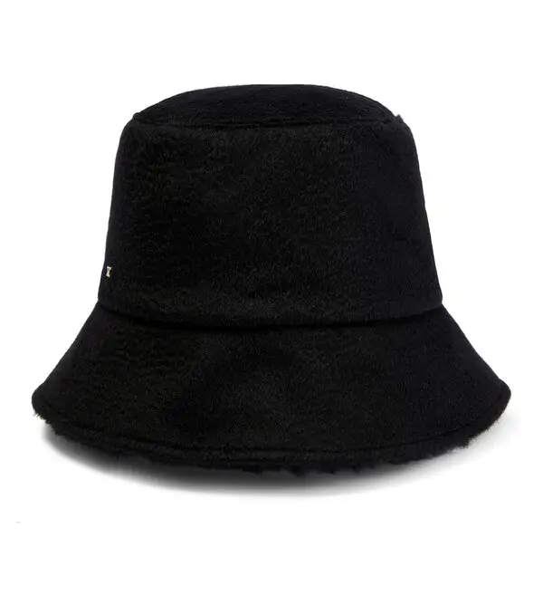 Max Mara Fiducia Logo Bucket Hat - Black