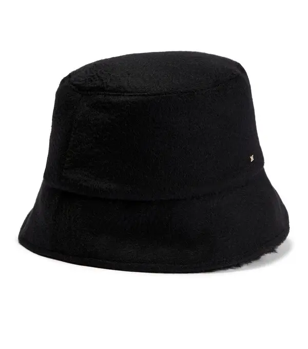 Max Mara Fiducia Logo Bucket Hat - Black