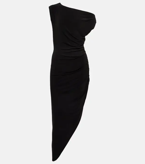 Norma Kamali Off-shoulder Jersey Gown