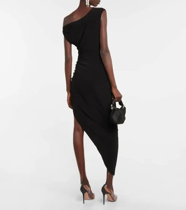 Norma Kamali Off-shoulder Jersey Gown