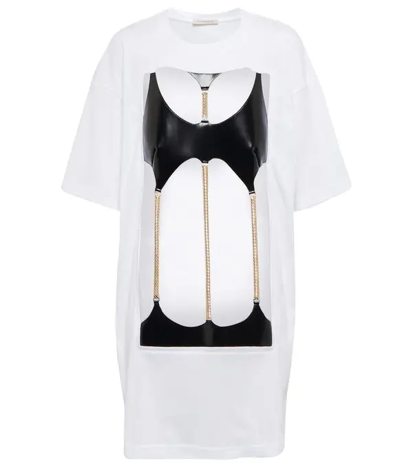 CHRISTOPHER KANE Embellished Cotton T-shirt - White