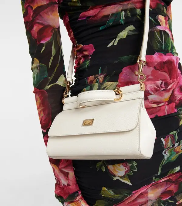 Dolce & Gabbana Sicily Small Leather Shoulder Bag