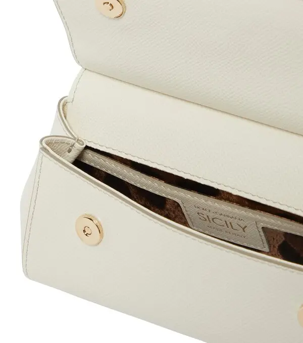 Dolce & Gabbana Sicily Small Leather Shoulder Bag