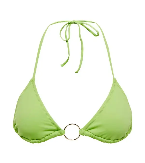 Melissa Odabash Miami Triangle Bikini Top - Green