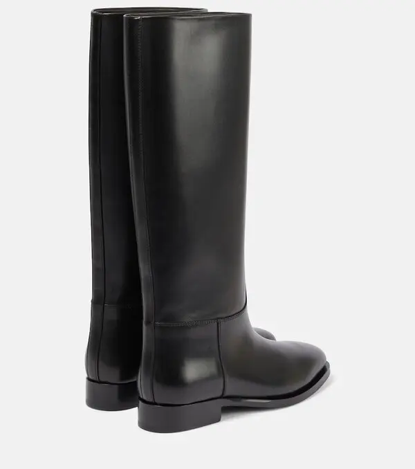 THE ROW Grunge Leather Knee-high Boots