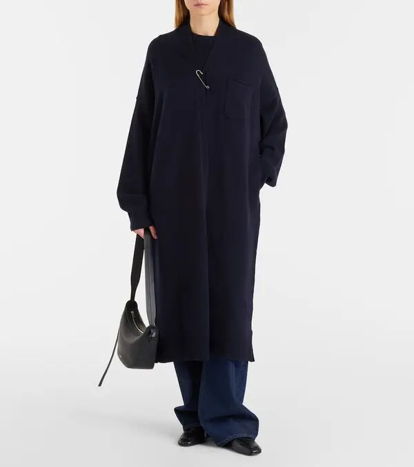 Extreme Cashmere N°61 Koto Cashmere-blend Cardigan - Blue