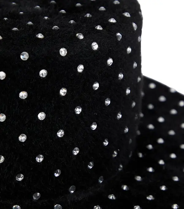 Ruslan Baginskiy Embellished Canotier Hat