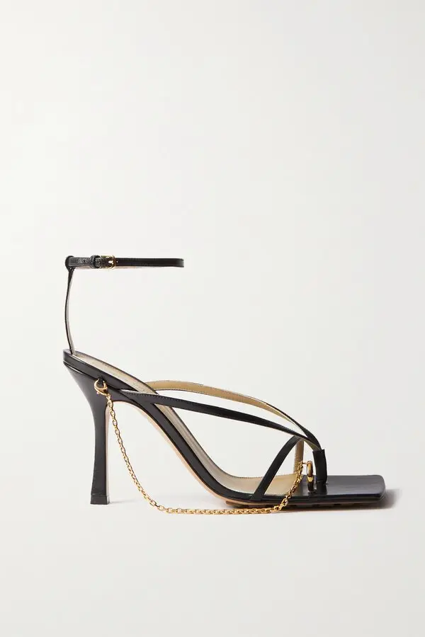 Bottega Veneta Embellished Leather Sandals