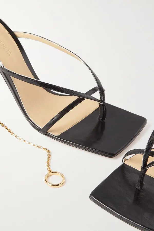 Bottega Veneta Embellished Leather Sandals