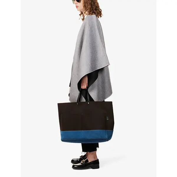 Tove Aria Asymmetric Wool-blend Cape