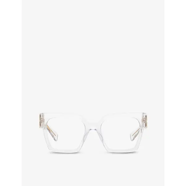 Miu Miu Square-frame Acetate Glasses - Clear
