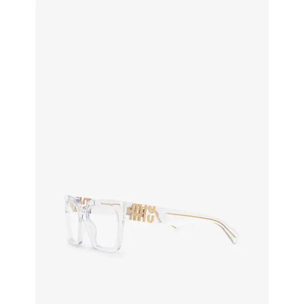 Miu Miu Square-frame Acetate Glasses - Clear