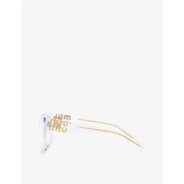 Miu Miu Square-frame Acetate Glasses - Clear