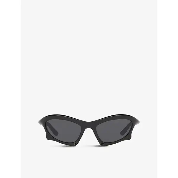Balenciaga Bb0229s Rectangle Sunglasses - Black