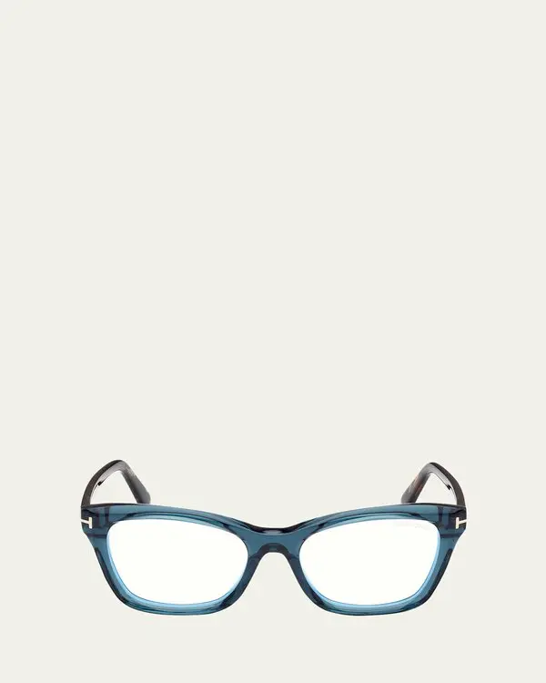 TOM FORD Acetate Cat-eye Glasses - Bluo