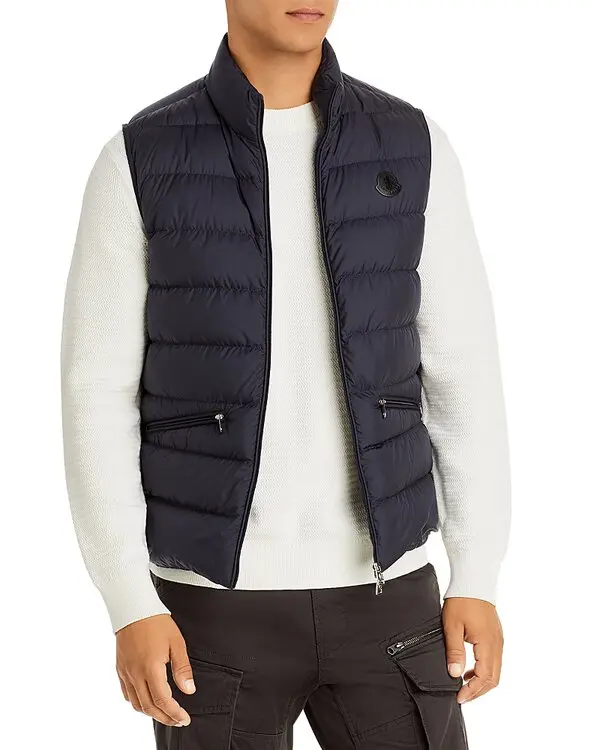 Moncler Treompan Puffer Vest - Navy