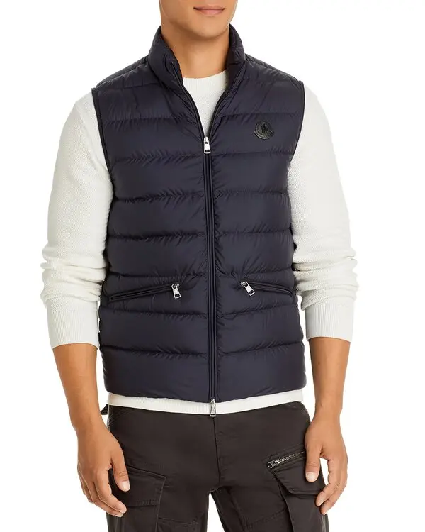 Moncler Treompan Puffer Vest - Navy
