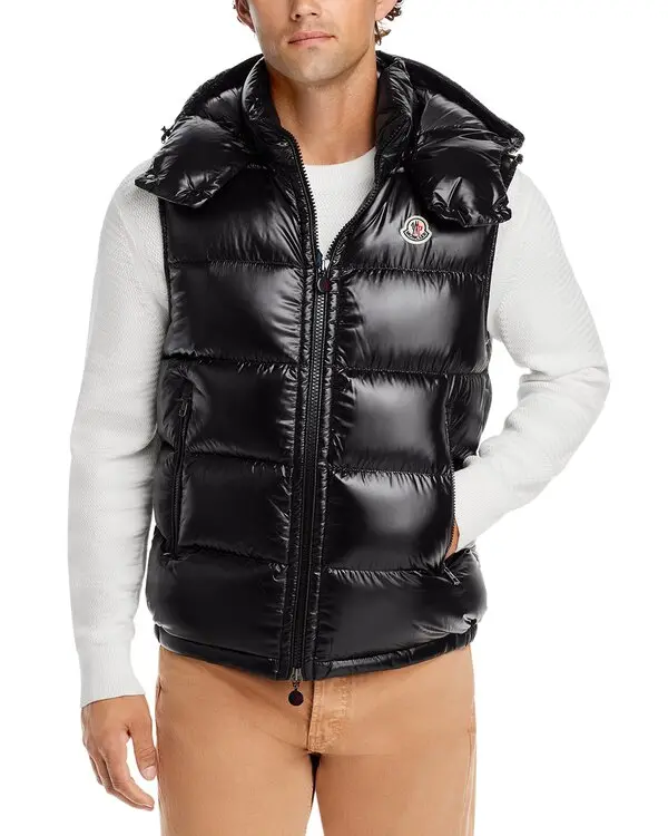 Moncler Bormes Down Vest Black Editorialist