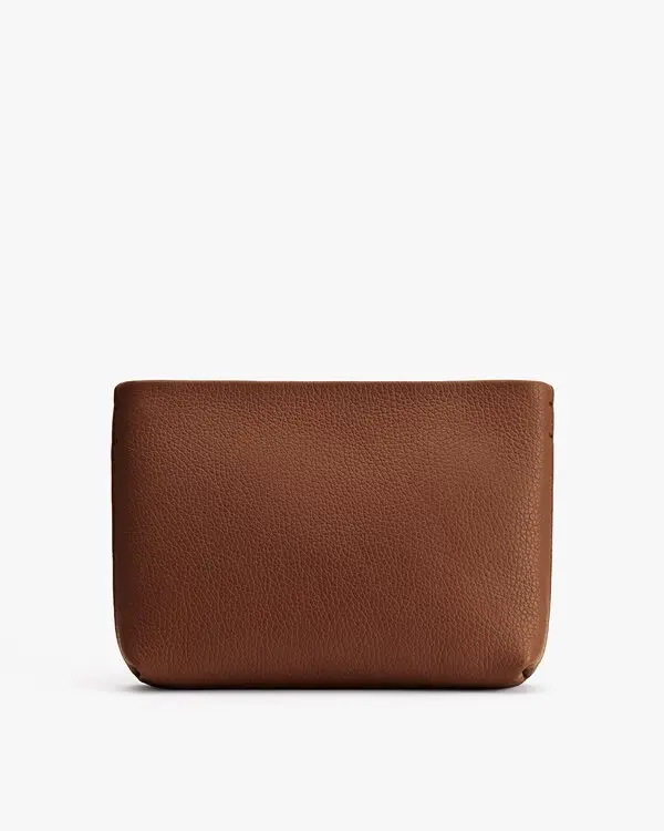 Cuyana Mini Zipper Pouch - Dark Chestnut