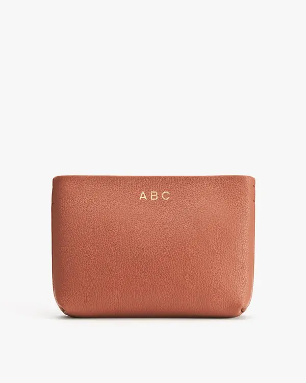 Cuyana Mini Zipper Pouch - Terracotta | Editorialist