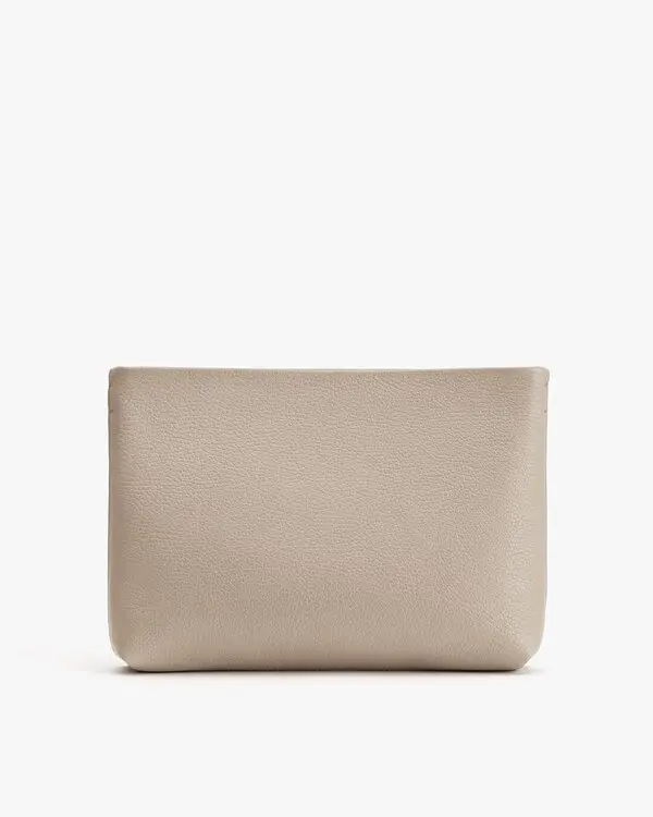 Cuyana Small Zipper Pouch - Stone