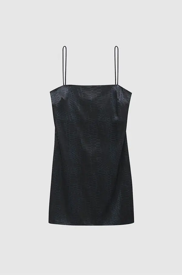 ANINE BING Mini Slip Dress - Python Print