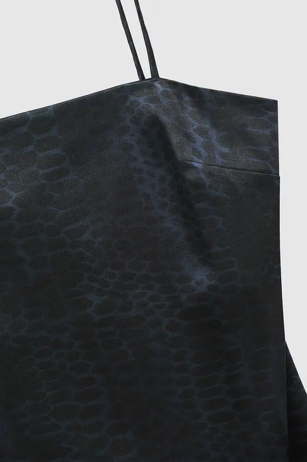 ANINE BING Mini Slip Dress - Python Print