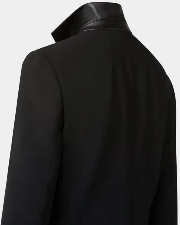 Akris Odette Long Wool Blazer Jacket