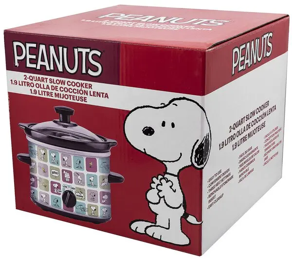 UNCANNY BRANDS Peanuts Snoopy 2 Quart Slow Cook Er