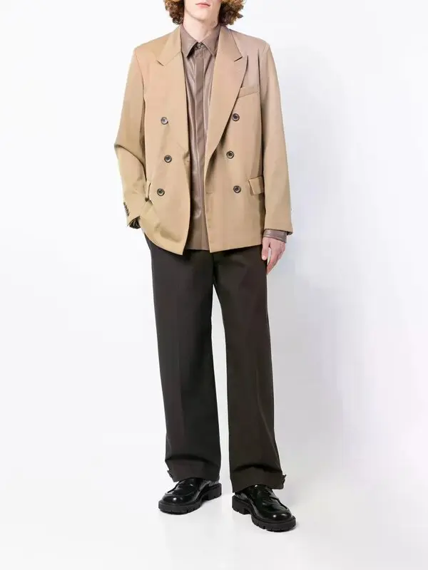 RITO STRUCTURE Double-breasted Fitted Blazer - Neutrals