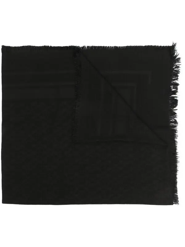 Elisabetta Franchi Geometric-print Scarf - Black