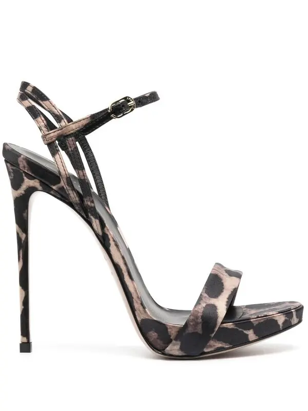 LE SILLA Gwen 130mm Sandals - Neutrals