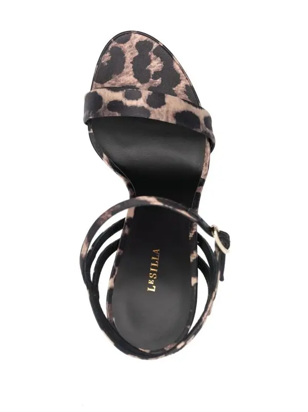 LE SILLA Gwen 130mm Sandals - Neutrals