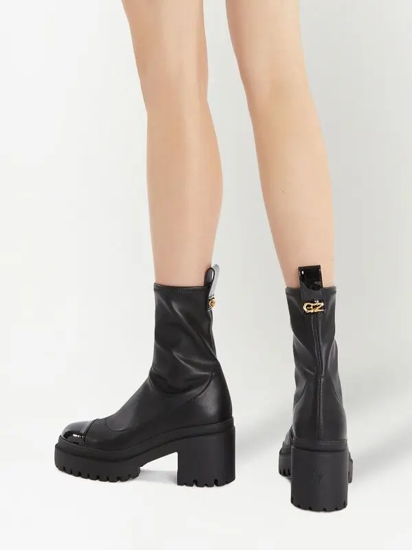 GIUSEPPE ZANOTTI 70mm Vicentha Chunky Boots - Black