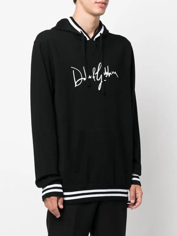 Dolce & Gabbana Logo-print Detail Drawstring Hoodie