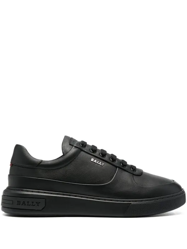 Bally Manny Leather Low-Top Sneakers In Black - 65% Off  display picture 2